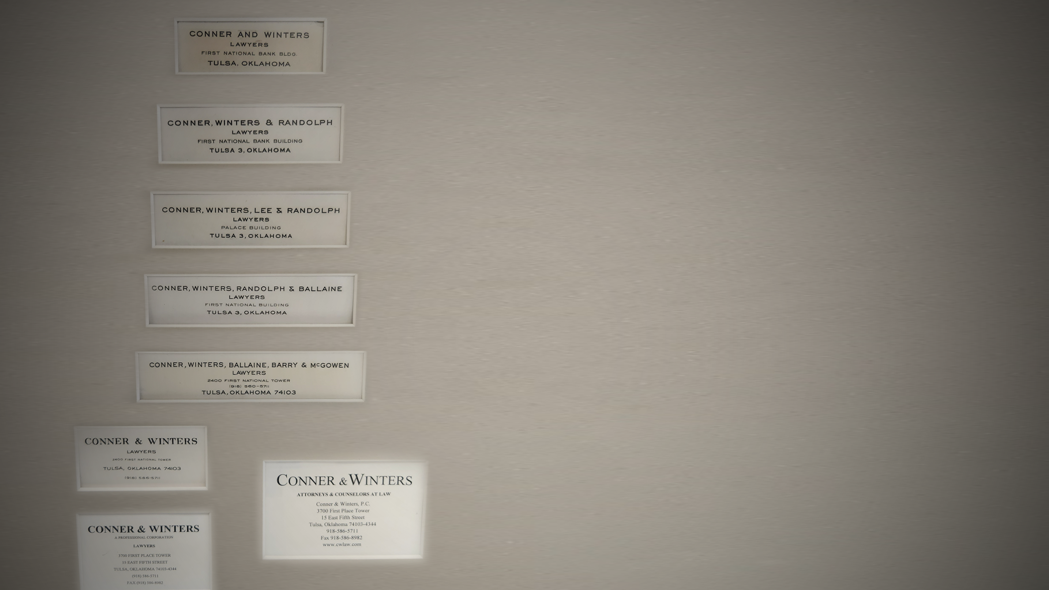 Conner & Winters | Celebrating 90 Years of Elevating Your Ambition